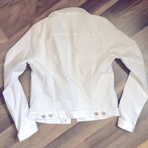 LOFT | Jackets & Coats | Loft White Denim Jacket | Poshmark
